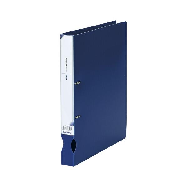 ビュートン Ｄ−リングファイル　ダークブルー IDF-A4-DB商品スペック●ＰＰ表紙●外寸：縦３１０×横２６５ｍｍ●背幅：３４ｍｍ●綴じ厚：２５ｍｍ●適正収容：２５０枚●穴数：２穴●穴間隔：８０ｍｍ●材質：表紙＝再生ＰＰ・綴じ具＝スチール...