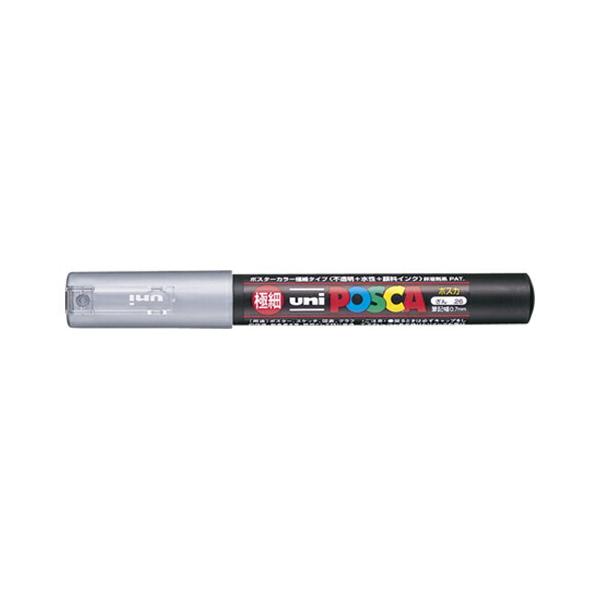 ユニ　ポスカ　極細　銀 PC-1M.26商品スペック●仕様：長１２２ｍｍ●インク種類：水性顔料※仕様変更で商品画像と異なる場合があります。ご了承ください。