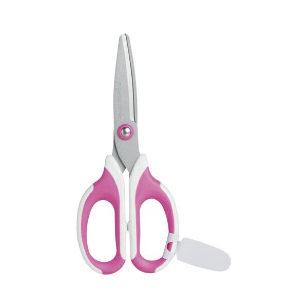 学童はさみメガサク　ピンク SK-312-P商品スペック●仕様：右手用●全長：１５０ｍｍ●刃渡り：５５ｍｍ●材質：ステンレス鋼，ＡＢＳ，ＴＰＥ●保護キャップ，ネームタグ付※仕様変更で商品画像と異なる場合があります。ご了承ください。