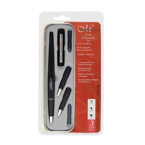 MANUSCRIPT マニュスクリプト         スクライブカリグラフィー 3ニブセット                                             イギリスのマニュスクリプト社製、スクライブカリグラフィー...
