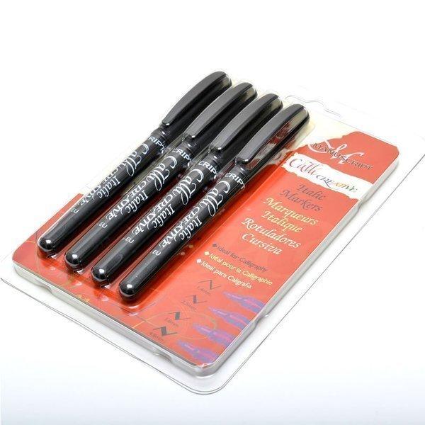 MANUSCRIPT         マニュスクリプト カリグラフィーマーカー ４本セット                                      マニュスクリプト社のカリグラフィーマーカーの4本セットです。       ...