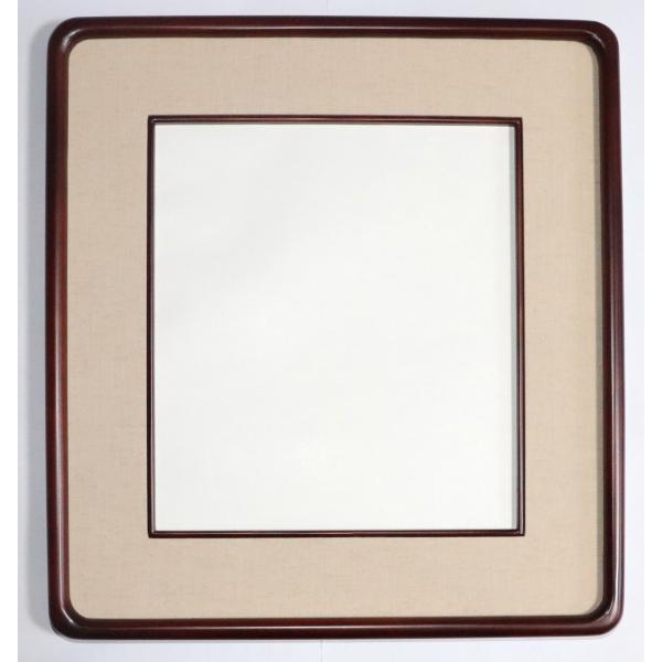 色紙額 一般隅丸 落し型 A34書・絵画・絵手紙・イラスト・似顔絵・サインなどを飾る落し込みタイプ色紙額外寸法：375×405×厚み26mm 収納作品サイズ：色紙　242×272mm収容可能厚み：約５ミリ枠：天然木　一般隅丸 （幅 １５ミリ...