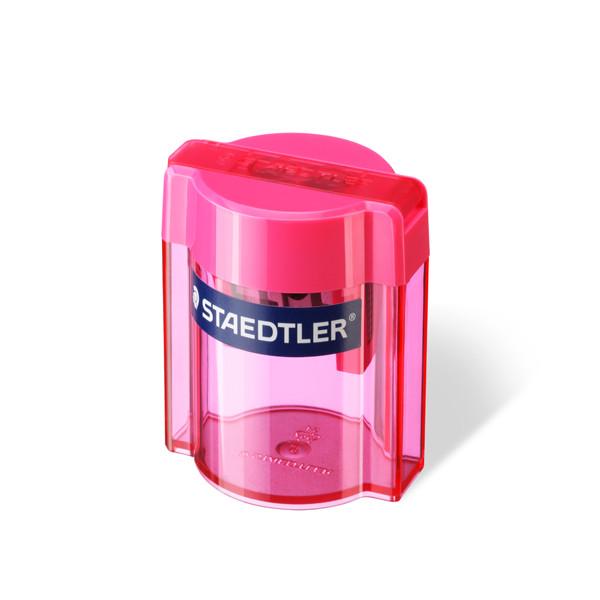 [メール便発送はできません]太い軸のマルスルモグラフジャンボ鉛筆も削れます鉛筆用（８.2ミリ）と色鉛筆・太軸鉛筆用（11.2ミリ）の２つの穴を使い分けしてください。太軸・三角軸鉛筆も削れます。蓋つき、けずりカス入れケース付き寸法：４８×３８...