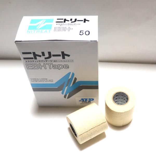 宅配便発送となります。EBH-50:テープ幅 50ミリ×長さ 4.5ｍ 販売単位：１個から直接、キズに粘着部分が触れないようにして下さい。EBHシリーズは関節や患部を軽めに安定させるときに最適。手でちぎれる、やや伸縮あるテープ・テーピングガ...