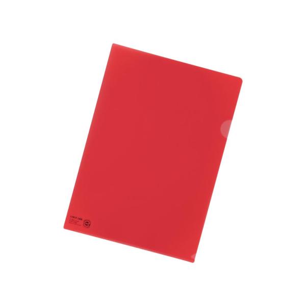 リヒトラブ クリヤーホルダー A4 F-78EC-3 赤環境に優しいエコロジカルなクリヤーホルダーカラフルクリヤーホルダーで、すぐに見つかる書類の色分け整理。寸法：３１０×２２０ミリ厚さ：0.2ミリ材質：再生ＰＰ色：赤
