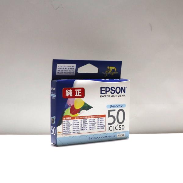 エプソン純正品 インクカートリッジ ICLC50 ライトシアン 推奨使用期限オーバー品エプソン 純正カートリッジ風船 ICLC50 ライトシアンプリンターの型番をご確認ください。適合機種EP-301 EP-302 EP-702A EP-70...