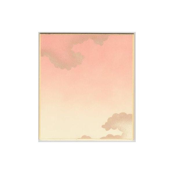 干支色紙 寸松庵 121×136 No.１ 金雲にじみのない鳥の子色紙書・はり絵などの作品用寸松庵寸法：121×136mm (1/4色紙）