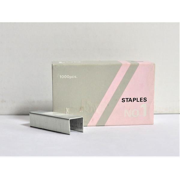 [最大４個までメール便発送対応品] ウチダ ステッドラー No.１用専用針針寸法：12.5ミリ　脚長：12ミリ1000本入り　重量：175ｇ箱寸法：82×51×27ミリ店頭在庫品の為、箱等に汚れがございます。