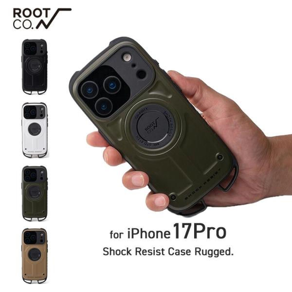 【メール便対応（OK）】「GRAVITY Shock Resist Case Rugged. for iPhone17Pro」【本体サイズ】約171×82×18MM【パッケージサイズ】約210×100×21MM【素材】ポリカーボネート・TP...