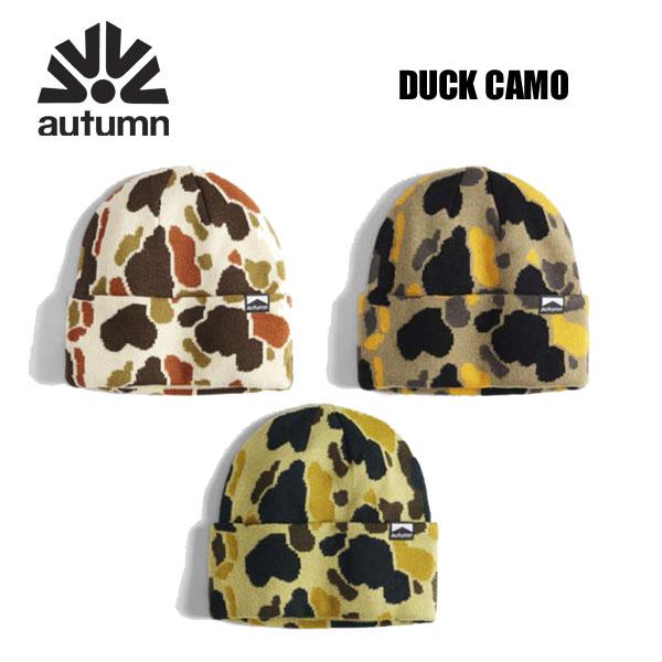 【発売日：2025年11月01日】【25-26モデル AUTUMN】ビーニー ニット帽<BR><BR>■アイテム名:DUCK CAMO BEANIE(ダックカモビーニー)<BR>■カラー:CHINCHIL...