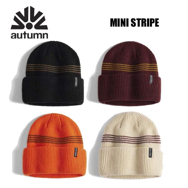 【発売日：2025年11月01日】【25-26モデル AUTUMN】ビーニー ニット帽<BR><BR>■アイテム名:MINI STRIPE BEANIE(スラッカービーニー)<BR>■カラー:BLACK,...
