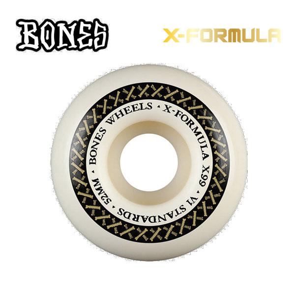 【BONES ボーンズ】スケートボードウィール■商品名:X-FORMULA ■サイズ:52mm/53mm■形状:V1 STANDARD■硬度:99A【商品情報】現在人気沸騰中のBONES X-FORMULAシリーズ。形状は最もポピュラーなV...