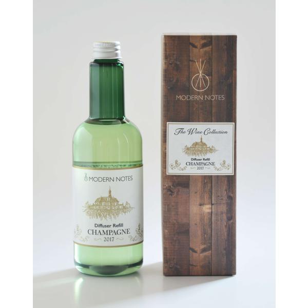 大人気のMODERN NOTESワインコレクションより、もっと大容量になった詰替用リフィルオイルが新登場！内容量はデキャンタサイズと同じ375mL。★スティックは別売りです★既にガラス瓶をお持ちの方は、こちらのオイルを補充するだけ。お得に香...