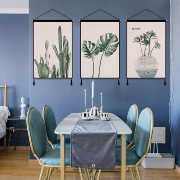 水性?耐光性にすぐれたタペストリー飾るだけで空間をオシャレに演出します。サイズ：65ｃｍ*45ｃｍ×3枚セット