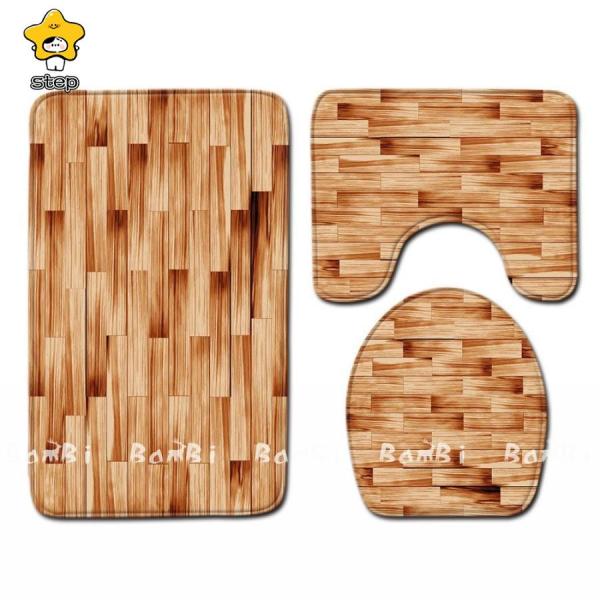 【商品内容】3点セット：トイレマット、フタカバー、バスマット【素材】表地フランネル裏地ポリエステル、ゴム【中国製】※タグは外国語です。※採寸は製造メーカー提供情報ですので多少誤差が生じる場合がございます。※商品画像はご覧になるモニター等や環...