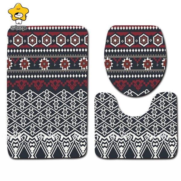 【商品内容】3点セット：トイレマット、フタカバー、バスマット【素材】表地フランネル裏地ポリエステル、ゴム【中国製】※タグは外国語です。※採寸は製造メーカー提供情報ですので多少誤差が生じる場合がございます。※商品画像はご覧になるモニター等や環...