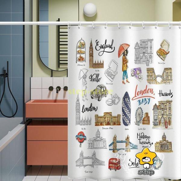 ◆商品コード：step392◆カラー：写真通り◆素材：ポリエステル100％ ◆サイズ ：11サイズ◆生産国：中国 ◆セット内容 ：シャワーカーテン+リングご注意事項 ：◆生地の伸縮により若干の誤差及びタグの表記とは異なる場合があります。 あ...