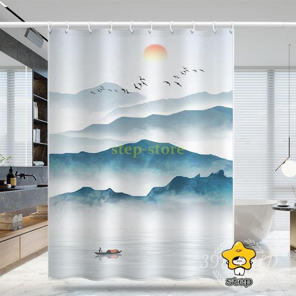爆買　◆商品コード：step822◆素材：ポリエステル100％ ◆サイズ ：11サイズ◆セット内容 ：シャワーカーテン+リング※サイズオーダーご希望の方は、ご注文の際以下の情報を【ご要望欄】にご記入ください。  1.製作幅 （-200cm）...