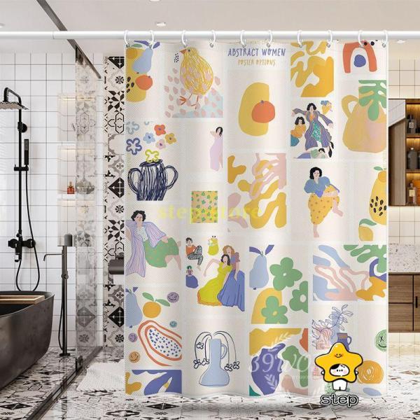 ◆商品コード：step722◆カラー：写真通り◆素材：ポリエステル100％ ◆サイズ ：11サイズ◆生産国：中国 ◆セット内容 ：シャワーカーテン+リングご注意事項 ：◆生地の伸縮により若干の誤差及びタグの表記とは異なる場合があります。 あ...