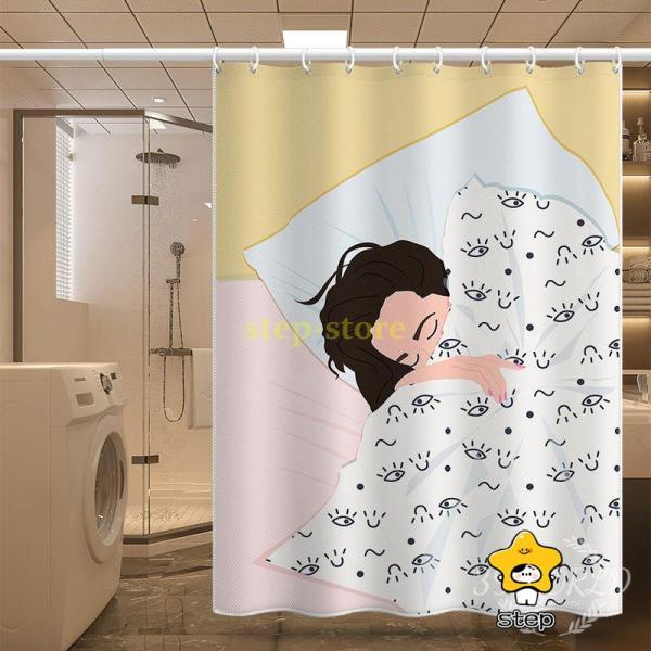 ◆商品コード：step761◆素材：ポリエステル100％ ◆サイズ ：11サイズ◆セット内容 ：シャワーカーテン+リング※サイズオーダーご希望の方は、ご注文の際以下の情報を【ご要望欄】にご記入ください。   1.製作幅 （-200cm）  ...