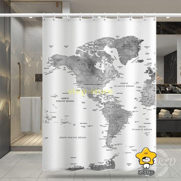 ◆商品コード：step769◆素材：ポリエステル100％ ◆サイズ ：11サイズ◆セット内容 ：シャワーカーテン+リング※サイズオーダーご希望の方は、ご注文の際以下の情報を【ご要望欄】にご記入ください。   1.製作幅 （-200cm）  ...