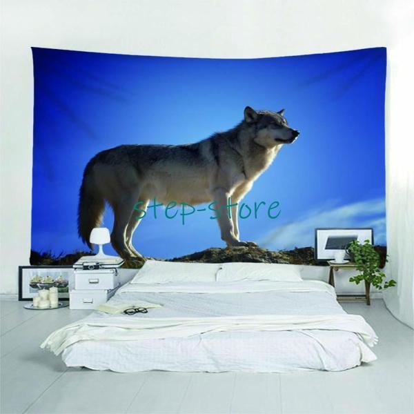 説明:動物タペストリー壁掛け背景装飾ポリエステル繊維製.軽量.ソフト.肌にやさしい.快適.丈夫.  3Dプリント.防水.しわ防止.軽量.無毒.無香. 冷たい水で洗ってください.そして手で洗うことをお勧めします. 寝室.リビングルーム.テレビ...