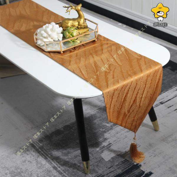 爆買　サイズ：33*160cm、33*180cm、33*200cm、33*210cm、33*220cm、33*240cm。カラー：イー、ブルー、グリーン、グレーダイニングを華やかにするテーブルランナーは、サッと敷くだけでいつもと違う特別な雰...