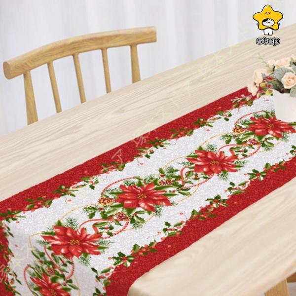 爆買　含まれるもの：テーブルランナー1枚サイズ：30*120cm 30*180cm 素材：綿麻製  特徴： 抗菌 防臭 柔らかい 滑り止め 丸洗い 耐久性 軽量 お手入れ簡単 洗える 折りたたみ 多用途 断熱 日常生活に彩りと楽しさを添える...