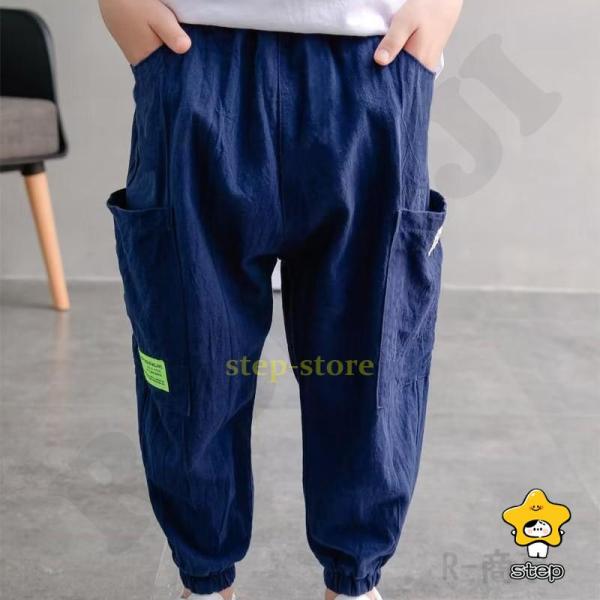 〇材質：コットン/ポリエステル〇カラー：ネイビー、カーキ、ブラック〇サイズ：(cm)100：パンツ丈52 / ウエスト22 / 参考身長85~95110：パンツ丈57 / ウエスト23 / 参考身長95~105120：パンツ丈62 / ウエ...