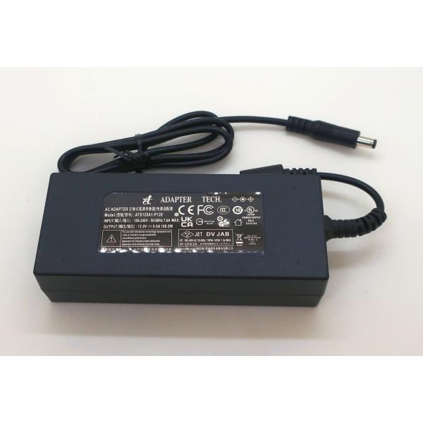 ATS120A1-P120  【入力】 ＡＣ100Ｖ〜240Ｖ　50Ｈｚ/60Ｈｚ【出力】 ＤＣ12Ｖ　最大9Ａ【出力電力】 最大108Ｗ【出力ＤＣプラグ】 外径5.5×内径2.1（φmm）【出力極性】 センタープラス（＋）【ＤＣケーブル】...
