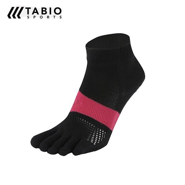 【ゆうパケット】23〜25cm【タビオ】 レーシングラン五本指ソックス (ブラック)  19SS 071120036-12