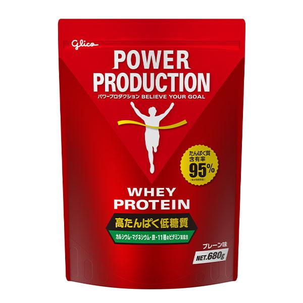 グリコ パワープロダクション 【POWER PRODUCTION】 ホエイプロテイン プレーン味 サプリメント 680g cat-supple