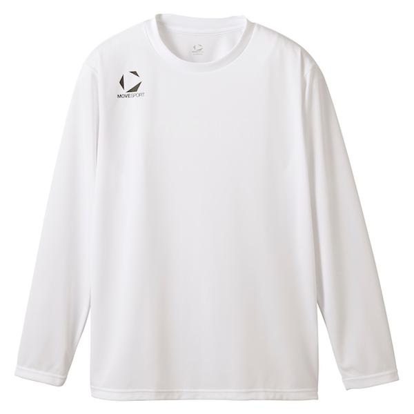 [ムーブスポーツ] ワンポイント ロングスリーブシャツ  ST5SLTT0MWH00 バレーボール 【VB】