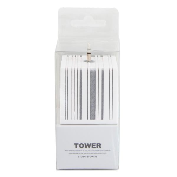 iPod MP3 プレイヤーに。3.5mmミニプラグ接続。【主な仕様】・パッシブ型ステレオスピーカー・インピーダンス：16Ω・出力音圧レベル：105dB・プラグ：3.5mmステレオミニプラグ・最大出力：15ｍＷ・再生周波数帯域：20〜200...