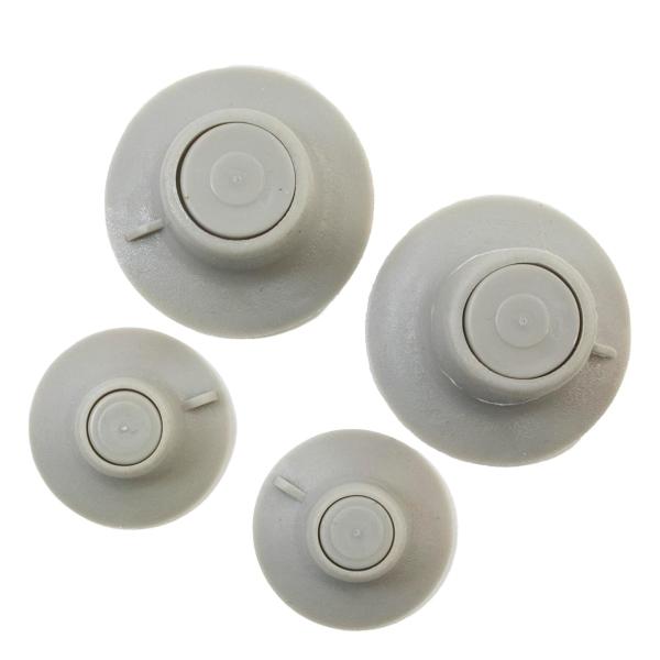 ・使用用途：ノートパソコン、タブレットPCなどのスタンド・素材：PVC　サイズ：（小）直径35mm 高さ10mm （大）直径45mm 高さ20mm・機能：吸着パッドで机等に固定可能。高さ3段階調整。　※製品は伸び縮みしません。2つのサイズを...