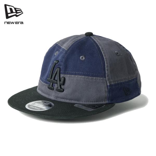 NEW ERA ニューエラRC 9FIFTY Los Angeles Dodgers Patchwork14744668ナインフィフティー ロサンゼルス・ドジャース パッチワークロゴ 帽子 キャップ 切り替えグラファイト/ナイトシフトネイビ...