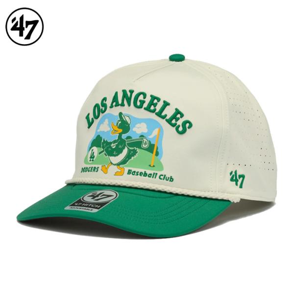 ’47 フォーティーセブン HITCH brrr Pro Los Angeles Dodgers ELEVATED GREENS 14920332ヒッチ バープロ ロサンゼルス・ドジャースホワイト 接触冷感 吸水速乾 チョークメッシュキャッ...
