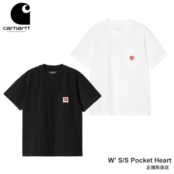 国内正規販売店carhartt WIP|カーハートダブリューアイピーWork In Progress（ワークインプログレス）ウィメンズショートスリーブポケットハートTシャツ26ss 2026年 春夏レディース 半袖 Tシャツ ワンポイントハ...