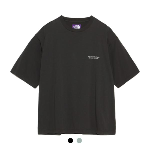 正規取扱店　ザ・ノース・フェイス・パープル・レーベルガーメント ダイ フィールドティー半袖Tシャツ トップスライトセージ , ブラック無地 ワンポイントロゴシンプル アウトドア カジュアル ブランド送料無料 正規取扱店・30番単糸のオーガニ...