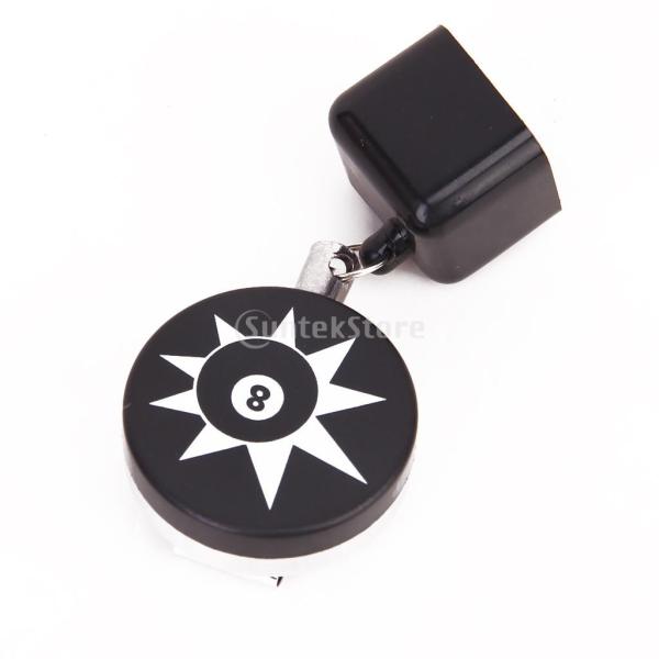 特徴:材質:スチール.ゴム.プラスチック色:黒.銀ホルダーサイズ:約 21 x 21x 19mmベルトクリップ付きで.なくしません格納式のコードが63cmまで延びますパッケージに含まれるもの:ビリヤード用 チョークホルダー ベルトクリップ付...