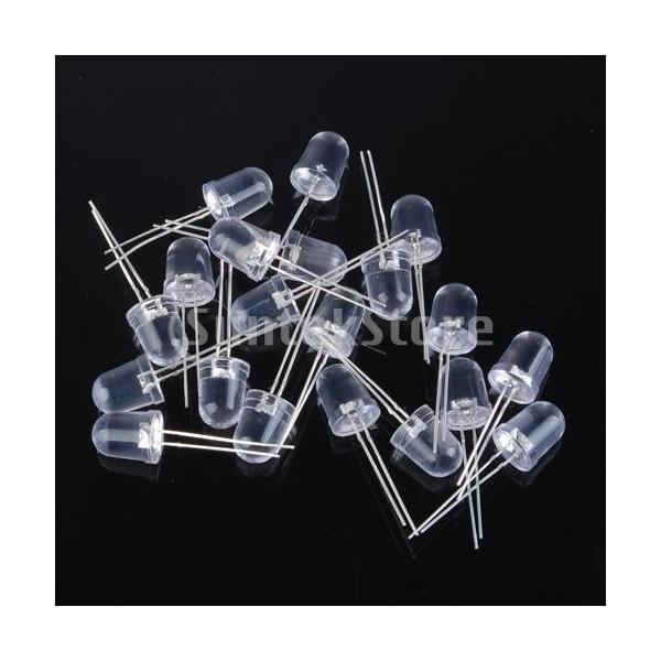 このLEDは、超明るいです。これは、カラー?ディスプレイ、インジケータ、診断/分析装置等に適している 説明： 小型軽量パッケージ当たり20個発光色：ブルーサイズ：10ミリメートルレンズカラー：ウォータークリア DC順方向電圧：3V ピンの長...