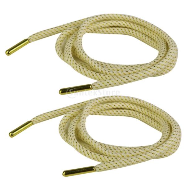 説明:さまざまなアウトドアクライミングシューズやスニーカーに適していますゴールデンラインとメタルヘッドデザイン.信じられないほど耐久性と強度カビやカビが発生しませんカラー:ホワイト+ゴールデンシューレースヘッド長さ:約. 1.2m / 47...