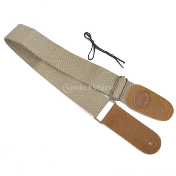 説明:これはシンプルで耐久性のあるギターストラップです高品質の金属製バックルとレザーレットタブ付きのキャンバスストラップで.ボタンホールギタースタイルのアタッチメントを介してストラップを楽器に取り付けますストラップの長さは簡単に調節できます...