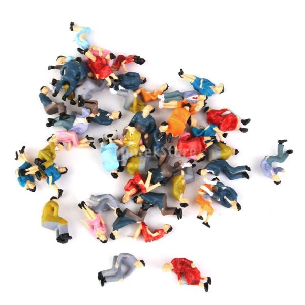 説明:写真は描かれているように.50個のスケールの数字です.素晴らしいグッズ.あなたの駅プラットフォームや通りのシーンはこれらのアイテムとより活発になるでしょう.モデル列車セット風景に最適です.塗料は非リードベースであり.有毒ではありません...