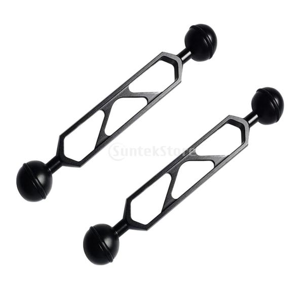 説明:材質:アルミ合金.高強度.耐食性長さ:6 "/ 15.24cmボール径:2.54cm / 1インチ軽量で耐久性に優れていますストロボ/ビデオライトを水中ハウジングに接続するため柔軟性の高い交換ジョイント.調整可能なブラケットパッケージ...