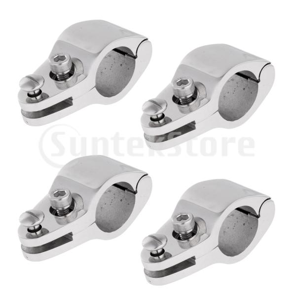 説明:ボートカバー/キャノピーナックルクランプ 22 mm / 0.87インチバーまたはチューブ外径に適合頑丈な海洋316等級のステンレス鋼の鋳造キャノピー/カバーバーまたはフレームを他のバー/フレームまたはデッキヒンジに取り付ける丸穴内径...