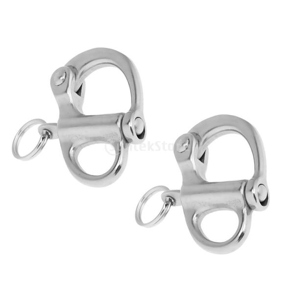 説明:ヘビーデューティ304ステンレススチール製.洗練された外観プランジャの動作 - 簡単で広角な開口クイックリリーススプリング式発射ピンとオフセンターヒンジピンステンレス製プルリリースリング.コンパクトスイベルベールヘッドサイズ:約5.2...