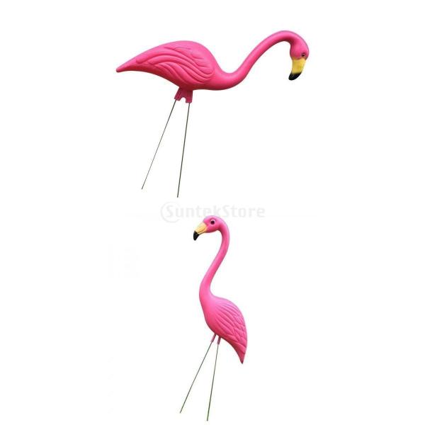 説明:生き生きとしたプラスチックの芝生フラミンゴの装飾現実的なかわいい動物の園芸小道具は、あなたの人生に楽しいをもたらす表面は滑らかで、色は明るく、自然にぴったりですあなたの庭、パティオ、庭、プール、バルコニー、部屋、ectを飾るのに最適で...