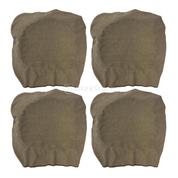 説明: 4つのユニバーサル防水＆伸縮性のあるダイニングチェアカバーウェディング宴会シートスリップカバー。 正方形、円形または長方形の椅子に合う、超弾性のエッジは、それをしっかりと保持し、押し込みます。 布の表面に防水コーティングプロセスは、...