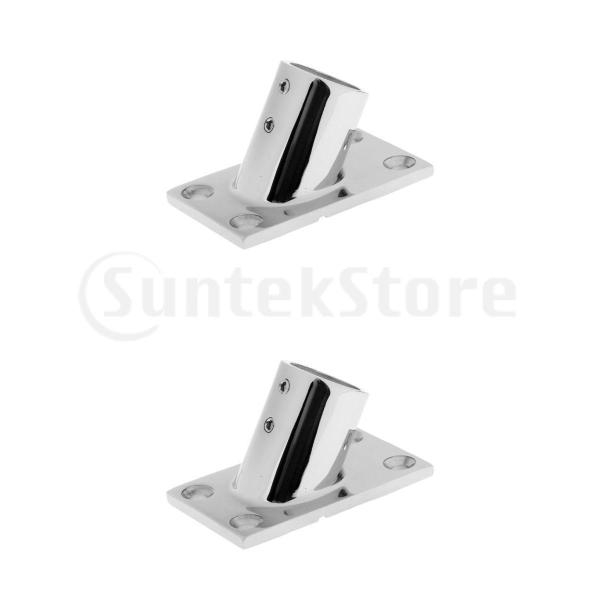 説明：  60度ボート長方形ベースハンドレールフィッティングマリングレード316ステンレス鋼 1 "/ 25mm 基本サイズ：81 x 48 mm / 3.19 "x 1.89" ネジ穴の直径：6 mm / 0.24 "  7/8 "/ 2...